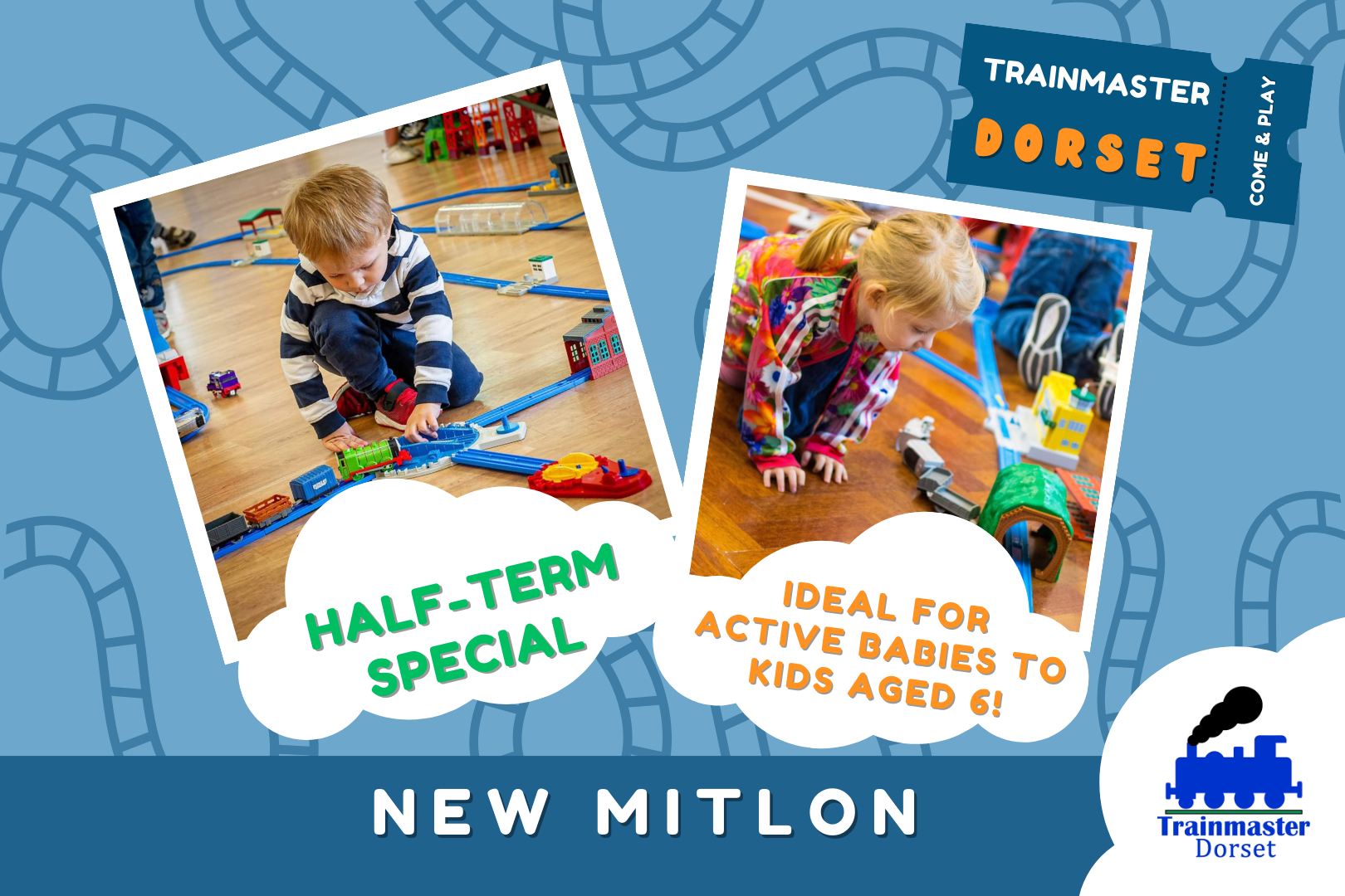 11th April 2025 | Bashley Village Hall, New Milton | 75-minute HALF-TERM EVENT – Trainmaster Dorset